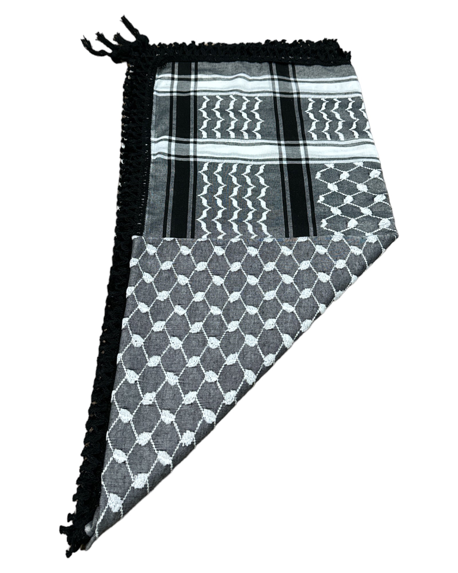 ZUHD KEFFIYEH GREY, WHITE & BLACK PATTERN DESIGN – Zuhd.store
